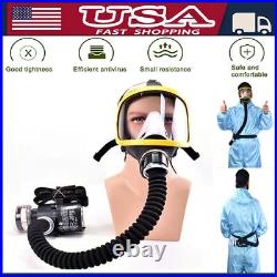 Gas Mask Respirator | Electric Full Face Gas Mask Constant Flow ...