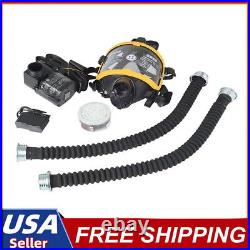 Gas Mask Respirator | Electric Supplied Air Fed Flow System Device Full ...